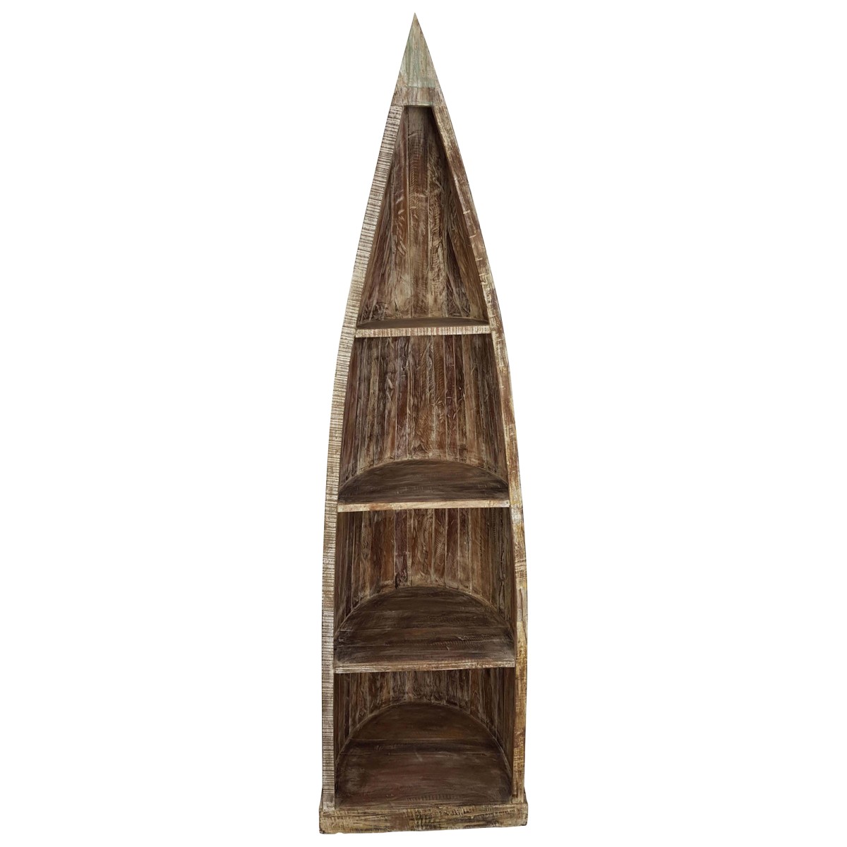 Bootsregal Holz Regal Bücherregal Boot Schrank 200 Vintage Design ...