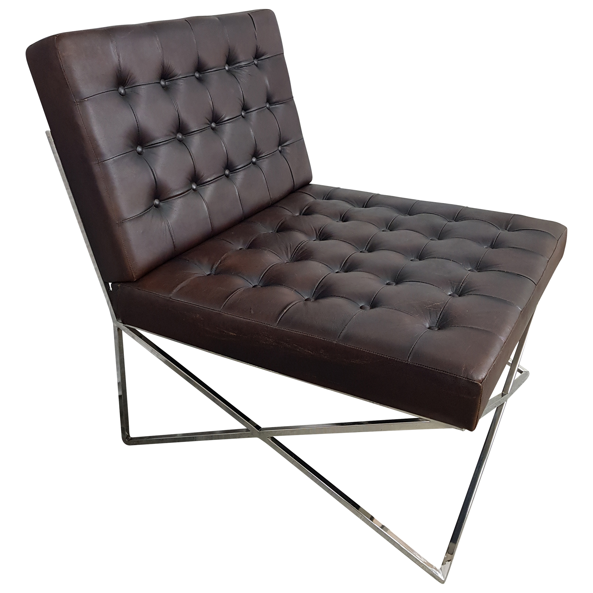 Club-Sessel Lounge-Sessel Schwarz braun Leder Barcelona Bauhaus ...