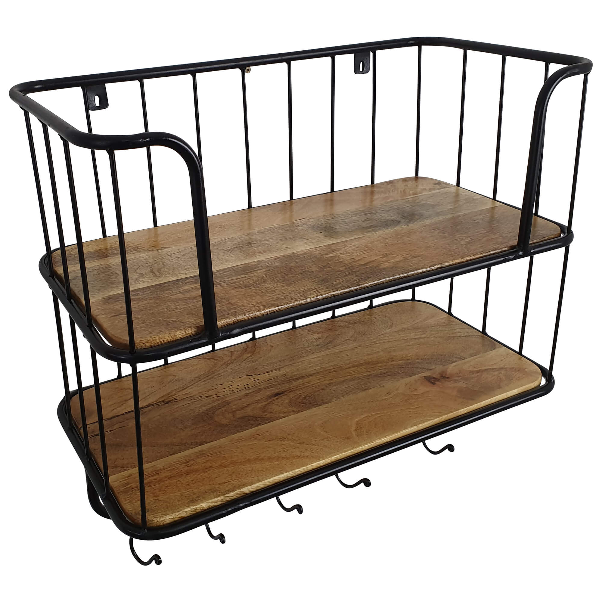 Wandregal Holz Metall
